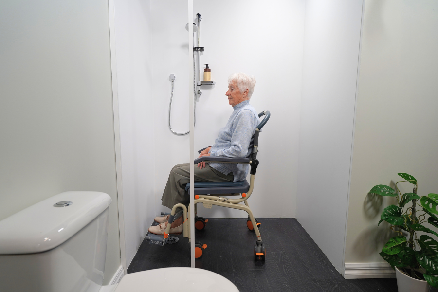 Roll-InBuddy Lite SB6c from Showerbuddy - mobility aid for roll-in ...