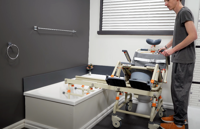 TubBuddy Tilt SB2T from Showerbuddy - mobility aid for bathtub showers